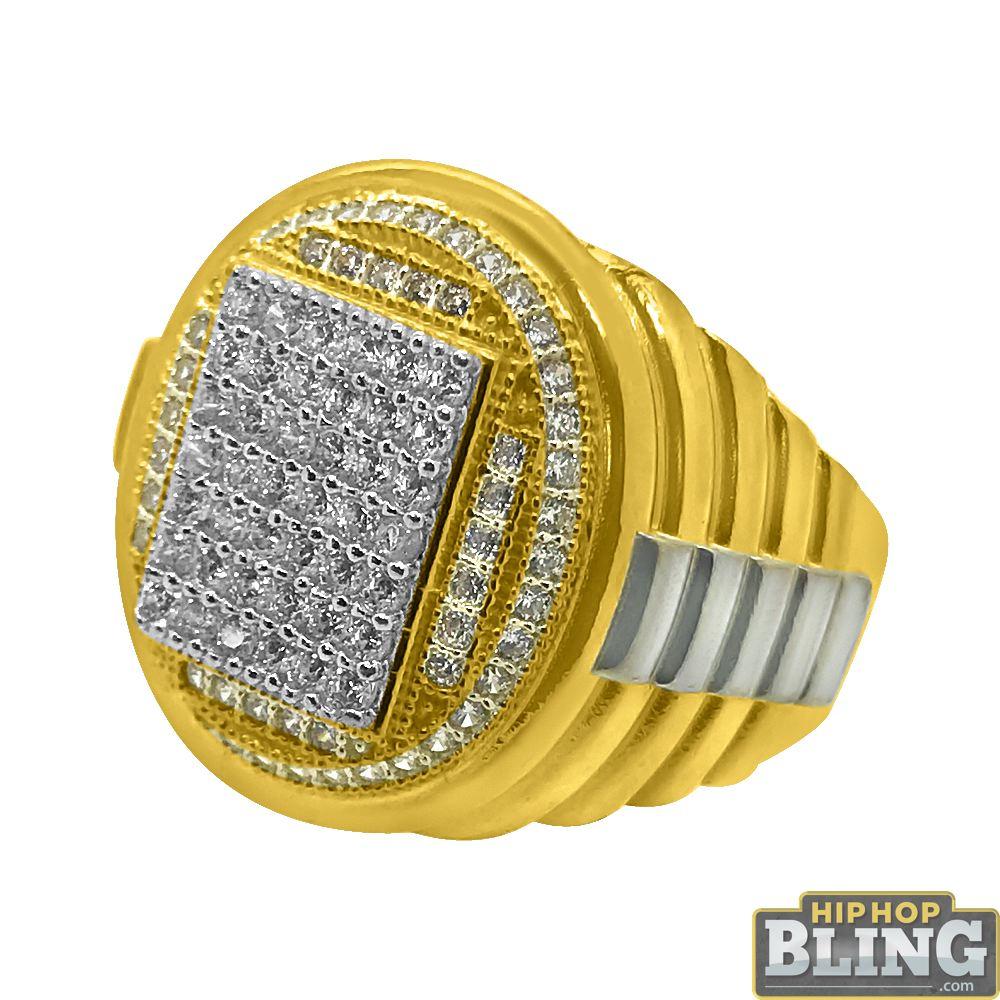 10K Gold Emperor CZ Bling Mens Ring – HipHopBling