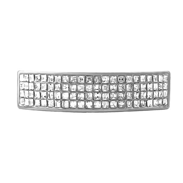 4 Row Bling Bling Grillz Rhodium Top – HipHopBling