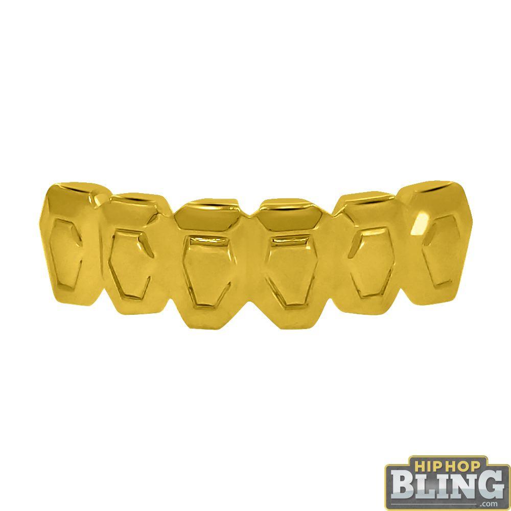 Custom Boxy Style Gold Grillz Bottom Teeth – HipHopBling